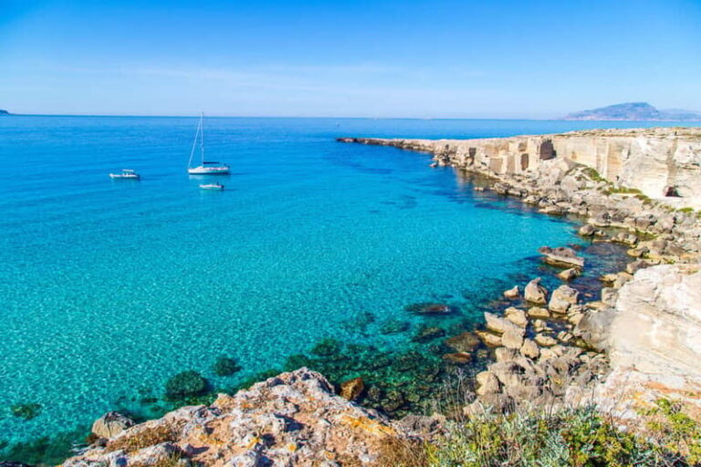 From Palermo center: Favignana and Levanzo Boat tour - Exploring the Itinerary in Detail