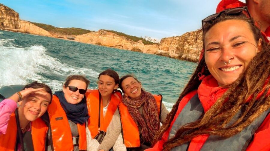 From Portimão: Benagil Sea Caves Boat Tour at Sunrise - Meeting Point and Logistics