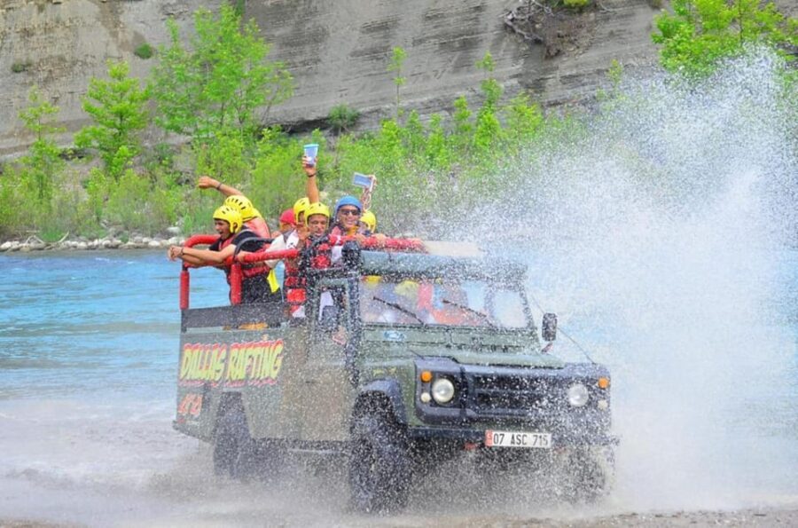 From Side: Rafting w/ Zipline, Quad, Jeep Safari & Lunch - The White-Knuckle Excitement of Rafting