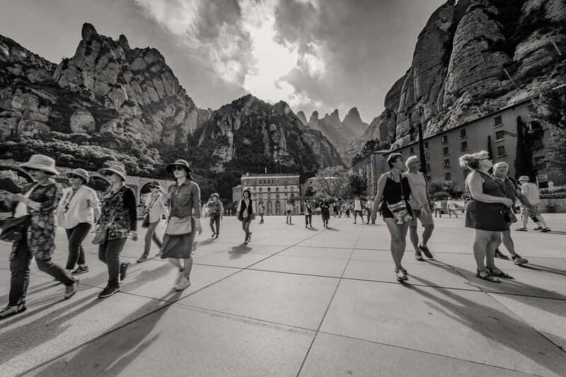 From Sitges: Montserrat, Lunch and Winery with Hotel Pick Up - The Visual Power of Montserrat