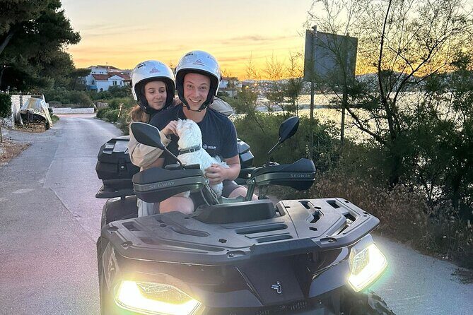 From Split & Trogir: ATV Quad Tour on Island iovo - Visiting Gospa od Prizidnice