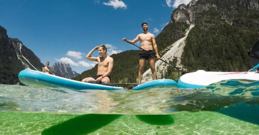 Half Day Stand-up Paddle Boarding (SUP) trip on Lake Predil - Transport and Scenic Drive