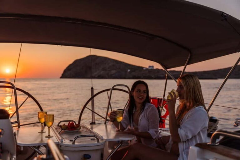 Heraklion: Sunset Sailing Cruise Dia Island with Snorkeling - The Food and Drink: Greek Flavors on the Water
