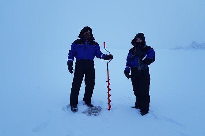 Ice fishing by car with hot beverages at Pyhä-Luosto - The Scenic Drive and Accessible Location