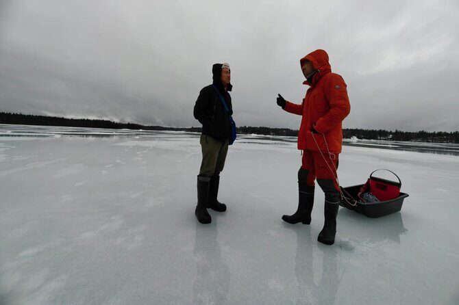 Ice fishing experience with Backpacker Helsinki Tour - What to Expect: From Ice to Fire