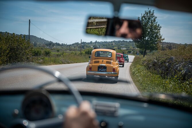 In Valle d'Itria on a vintage Fiat 500. Photo Quest Tour - Key Points
