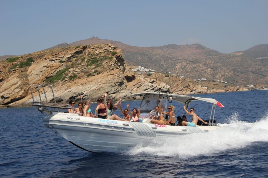 Ios Island: Speedboat Cruise from Mylopotas Beach - The Experience of Snorkeling & Viewing