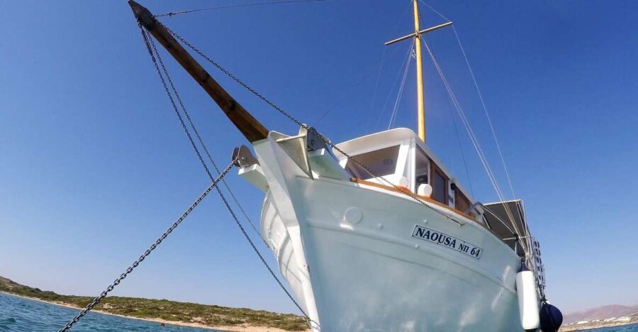 Kaiki cruise to Antiparos & Despotiko including BBQ lunch - Swimming and Snorkeling: Crystal Clear Waters Galore