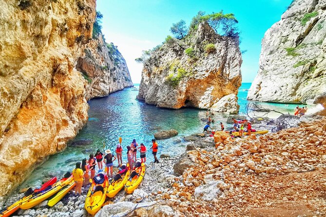 Kayak route through Cala Granadella - Key Points