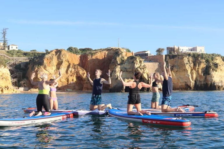 Lagos: Sunrise SUP Yoga Experience at Praia dos Estudantes - An Overview of the Sunrise SUP Yoga Experience