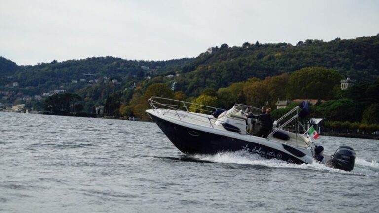 Lake Como: Glamour Private Tour 3 hours Eolo boat - The Itinerary: What You’ll See and Do