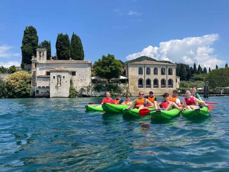 Lake Garda: Canoeing tour from Garda to Punta San Vigilio - The Itinerary in Detail