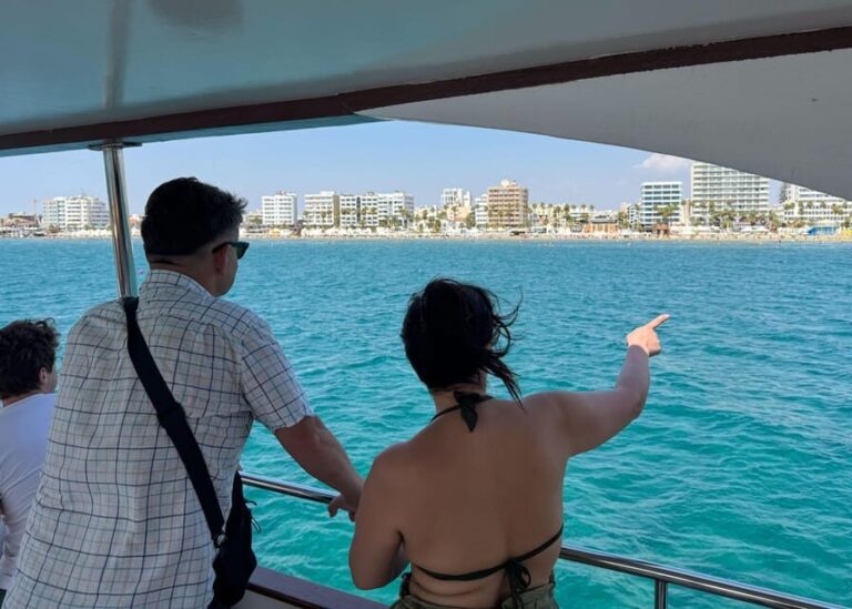 Larnaca: Glass-Bottom Boat Cruise with Fishing and BBQ Lunch - Marine Life & the Zenobia Wreck