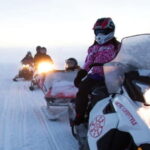 Levi: Ice Fishing by Snowmobile - Reaching the Prime Fishing Spot