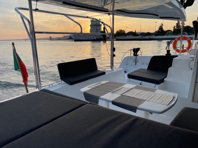 Lisbon: Sunset and Wine Luxury Catamaran Cruise - The Experience Onboard