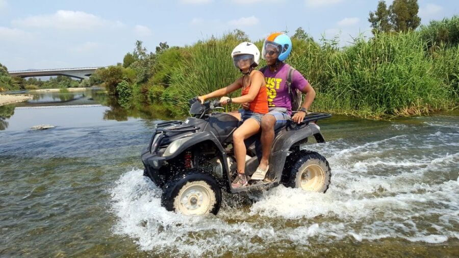Málaga: Off-Road 2-Seater Quad Tour through Land and River - River Crossing