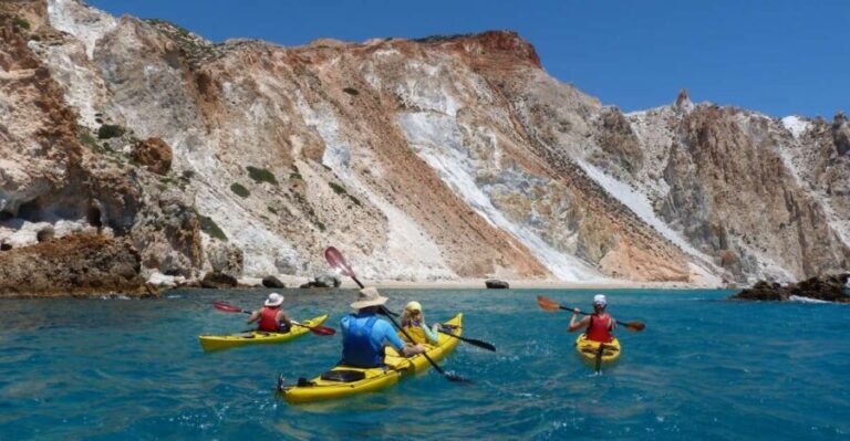Milos: Guided Kayaking Trip with Snorkelling & Lunch - The Group and Guides
