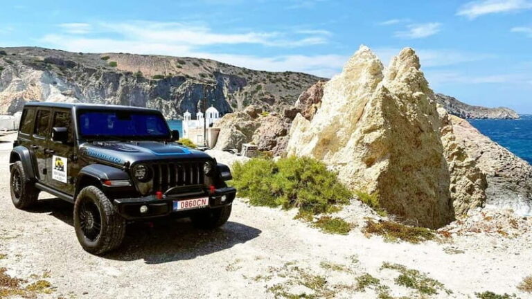 Milos: Luxury Jeep Safari with BBQ & Drinks - Enriching Stops Along the Way