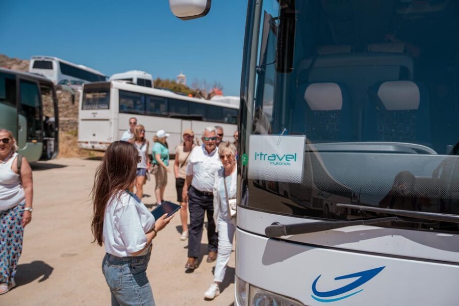 Mykonos: Beach Escape and Free Time in Mykonos Town - Transportation and Group Experience