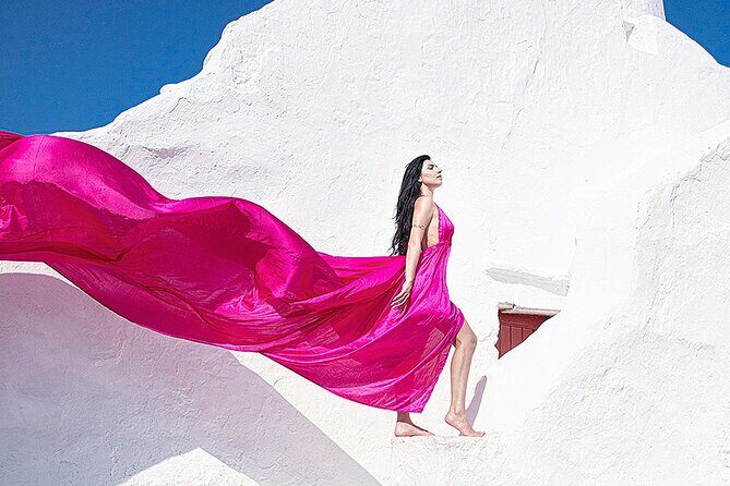 Mykonos Flying Dress High End Professional Photographer - Who Will Love This Experience