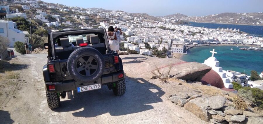 Mykonos: Private Jeep Tour with Myrsini beach and Ano Mera - Key Points