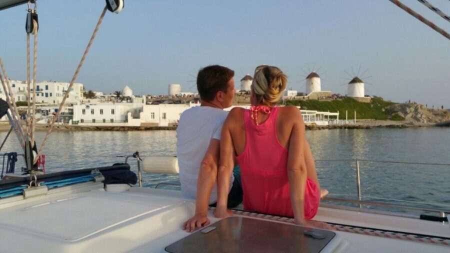 Mykonos: Semi-Prive Aegean Sunset Cruise with Mykonian Snack - The Itinerary Breakdown