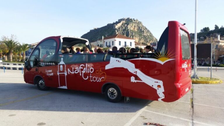 Nafplio Hop On Hop Off Bus Tour - Detailed Breakdown of the Itinerary