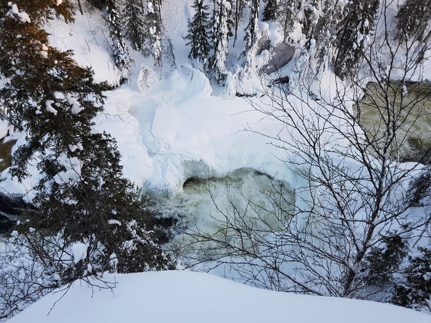 Oulanka National Park rapids with snowshoes - Key Points