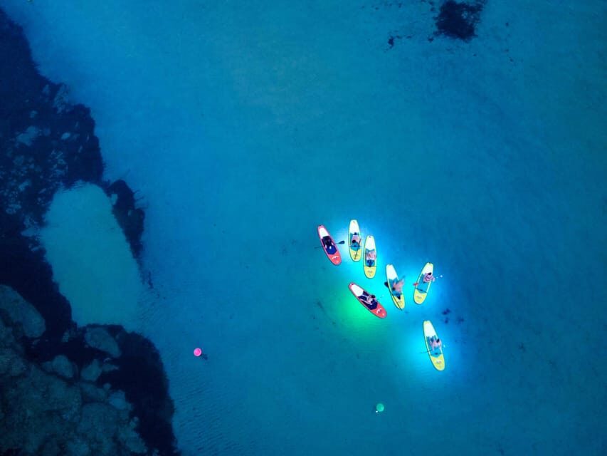 Paddle Surf with Led lights at sunset in Menorca - What’s Included and What to Bring