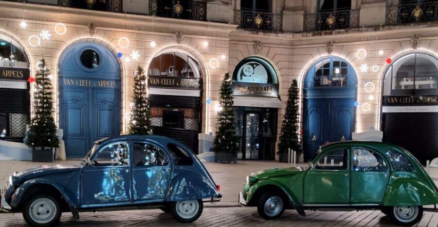 Paris: Private Christmas lights tour in Citroën 2CV 2h - The Christmas Atmosphere and Landmark Highlights