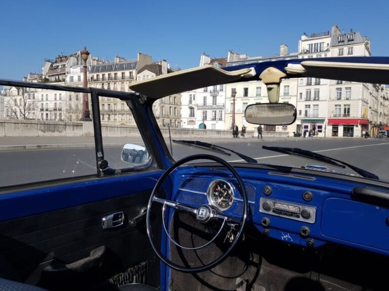 Paris: Private Guided City Tour by Classic Convertible Car - Breakdown of the Itinerary in Detail