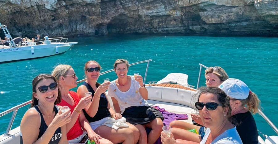 Polignano: PRIVATE boat cruise to the caves with aperitif - What to expect during the tour