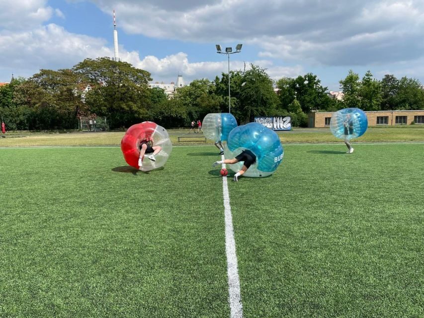 Prague: Bubbles football - Zorb Football in centrum - The Game Setup and Activities