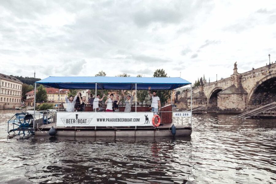 Prague: Private Cycle Boat River Tour with Beer or Prosecco - The Experience in Detail