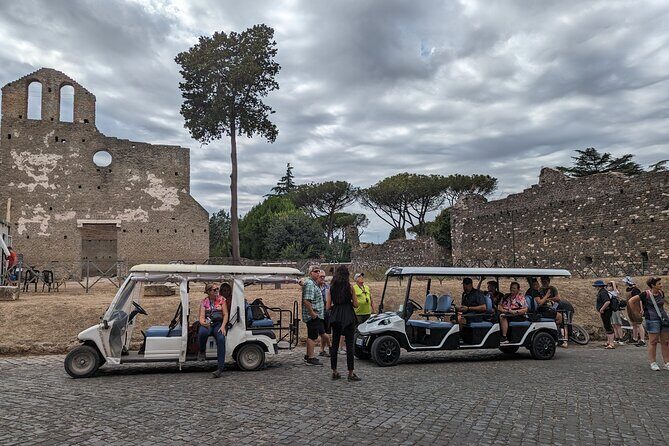 Private Appian Way (Appia Antica) Tour in Rome by Golf Cart - How It Feels to Ride in a Golf Cart