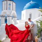 Private Flying Dress Photoshoot Santorini With Pickup - What You Can Expect from the Experience