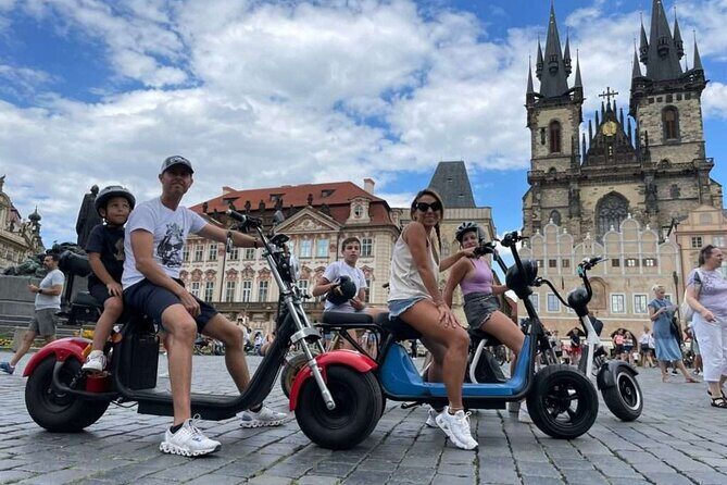 Private live-guided E-Scooter TOURS around Prague - The Itinerary: A comprehensive loop of Prague’s highlights