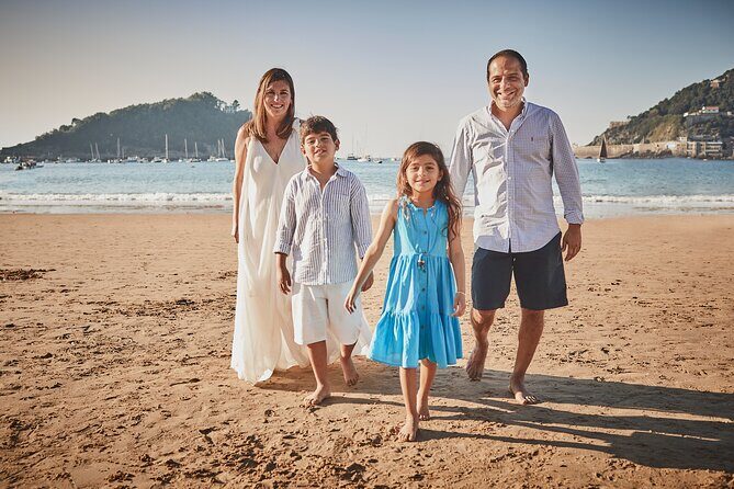 Private Sunset Photo Session on La Concha Beach - Walking Through the Experience: In Depth