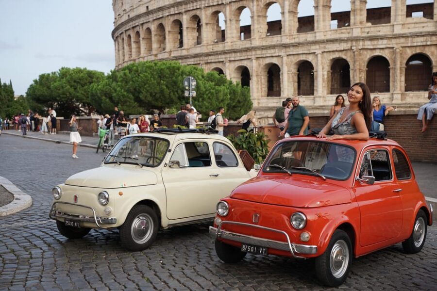 Professional photoshoot with Most Classic Fiat500 of Rome - The Itinerary: A Mix of History, Views, and Hidden Gems