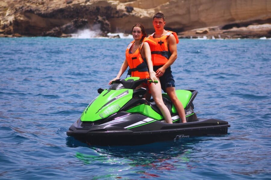 Puerto Colón: Kawasaki Jet Ski Tour Along Tenerife's Coast - Deep Dive into the Itinerary