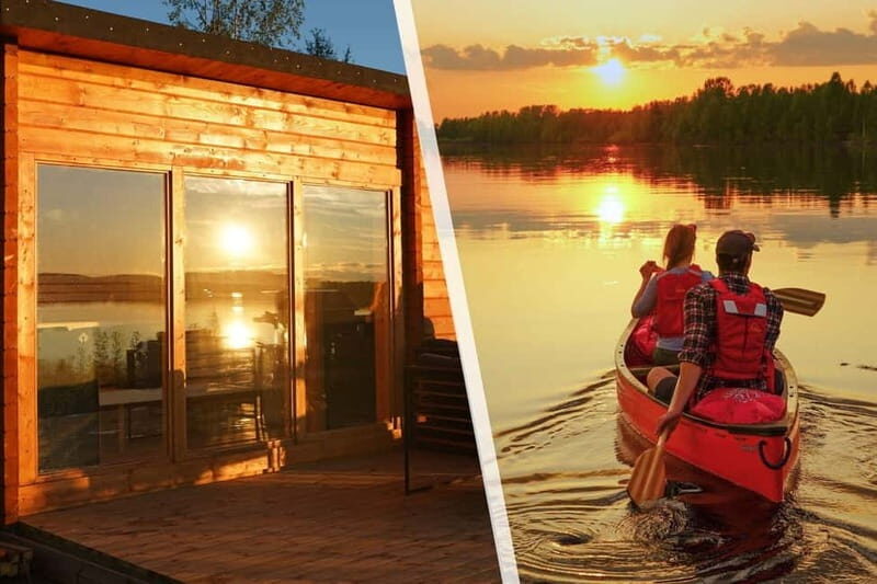 RELAXING CANOE & PANORAMIC SAUNA EXPERIENCE FROM ROVANIEMI - Experience Overview: What You Can Expect
