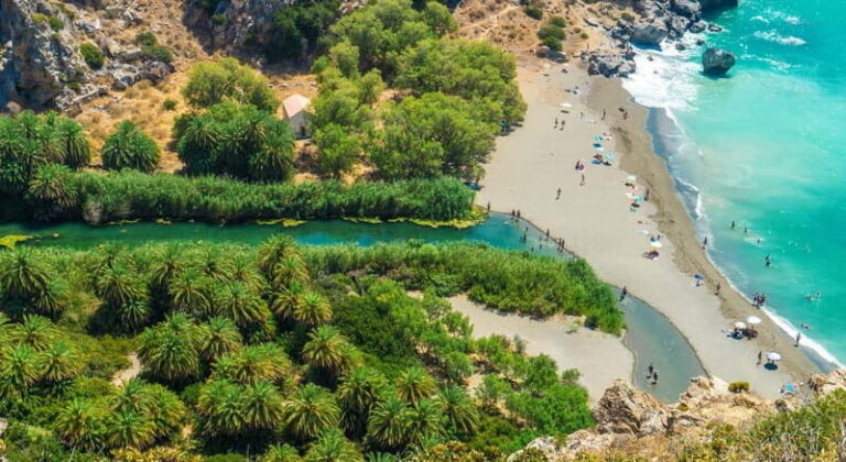 Rethymno/Chania: Preveli Beach and Kourtaliotiko Gorge Tour - Transportation and Group Size