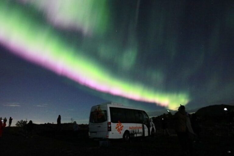 Reykjavik: Northern Lights Group Tour with Photos - Transportation, Timing, and Group Size