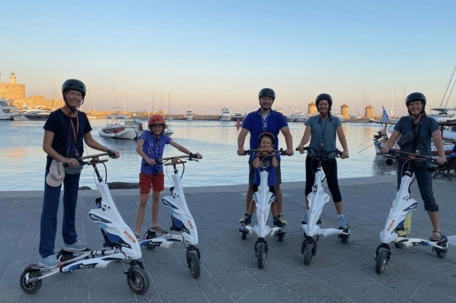 Rhodes: City Highlights and Medieval Town Trikke Tour - Itinerary Breakdown