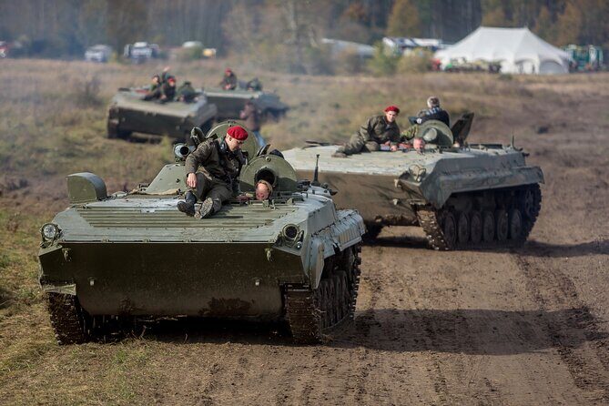 Ride in a BMP tank and military garage tour Prague - Itinerary Breakdown: What to Expect
