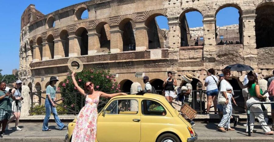 Rome: 3 hour panoramic tour of Rome with a vintage Fiat 500 - What to Expect on the Tour