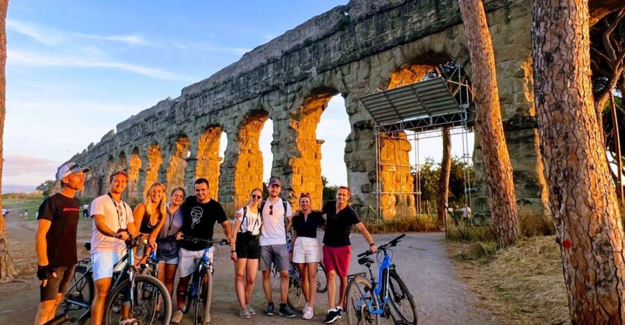 Rome: Appian Way & Catacomb Sunset E-bike Tour with Aperitif - Exploring the Experience