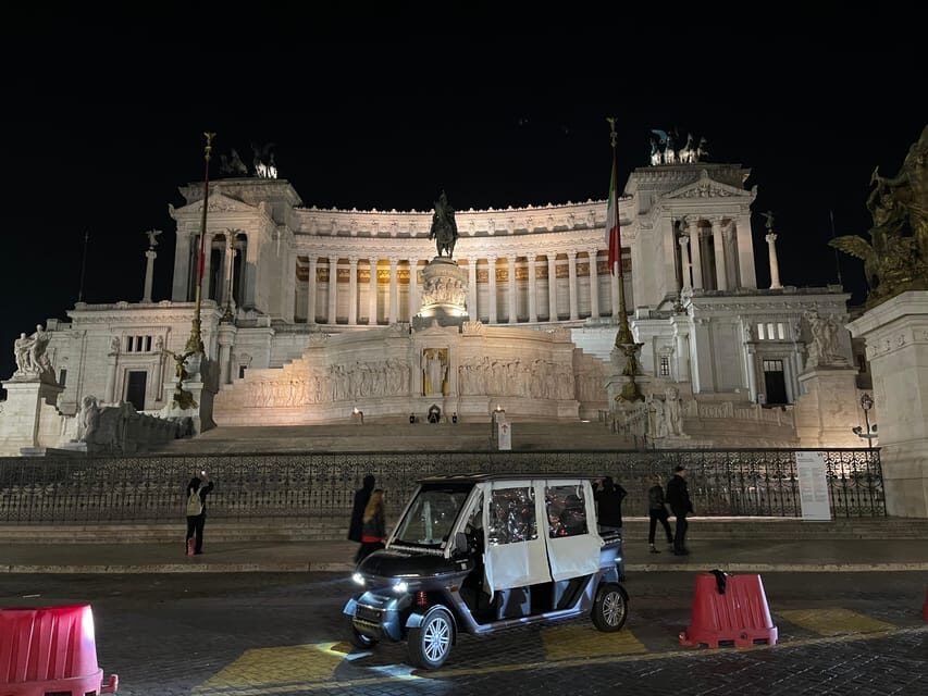 Rome by Night Private Golf Cart Tour - The Itinerary: What to Expect