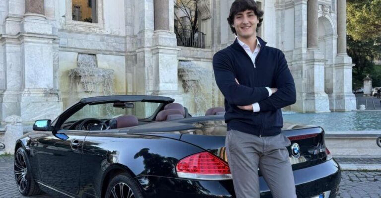 Rome: Luxury Convertible Tour with Italian Gourmet Delights