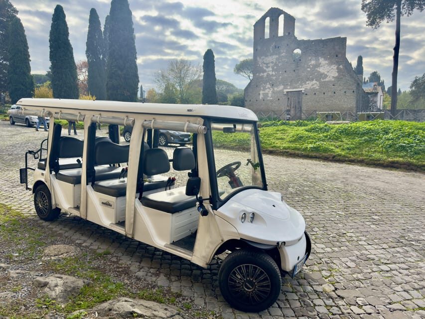 Rome: Private Golf Cart Tour of Appian Way & Catacombs - The Itinerary in Detail